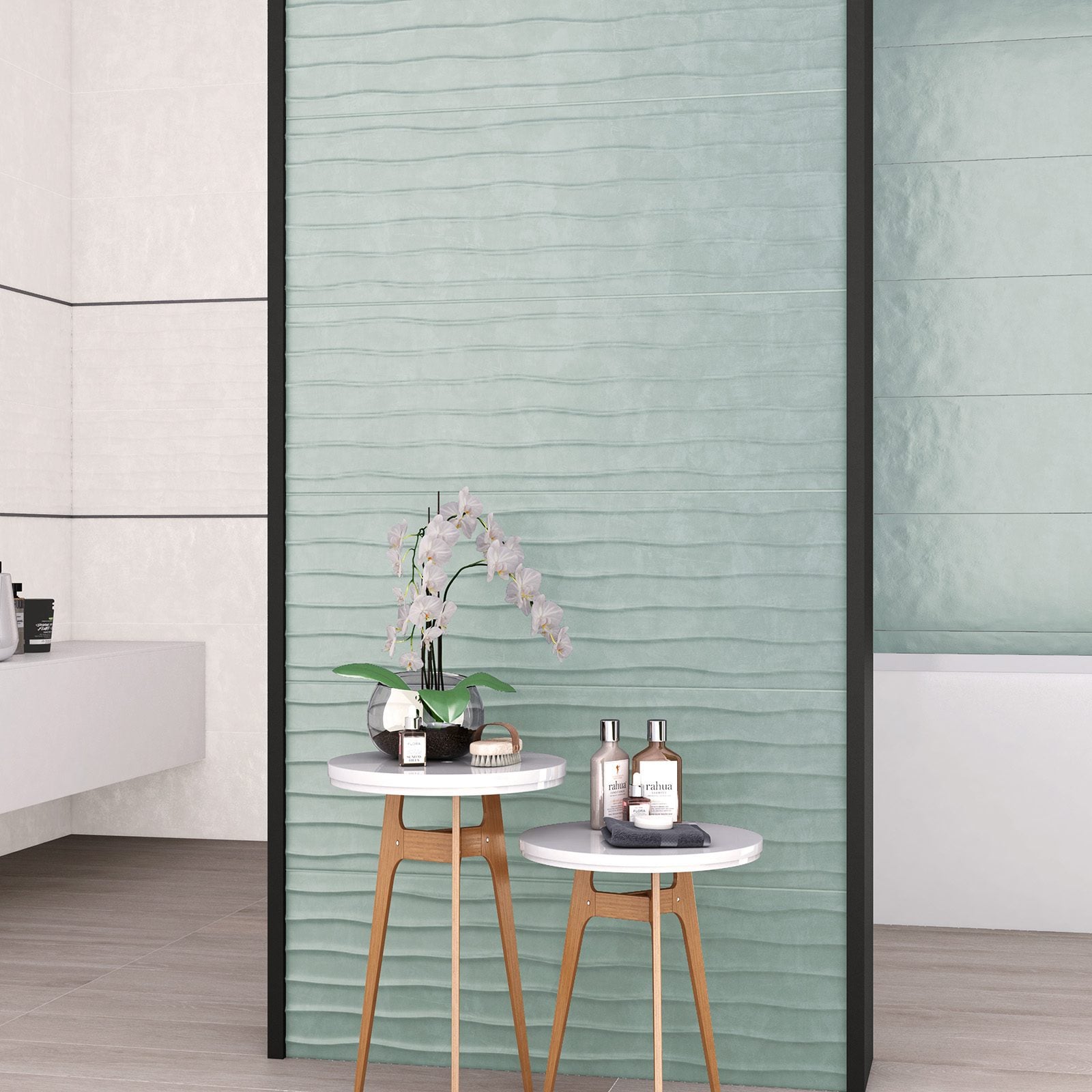 12x36 Aquarella Green RLV Wavy Wall Tiles: A Unique and Eye-catching Choice