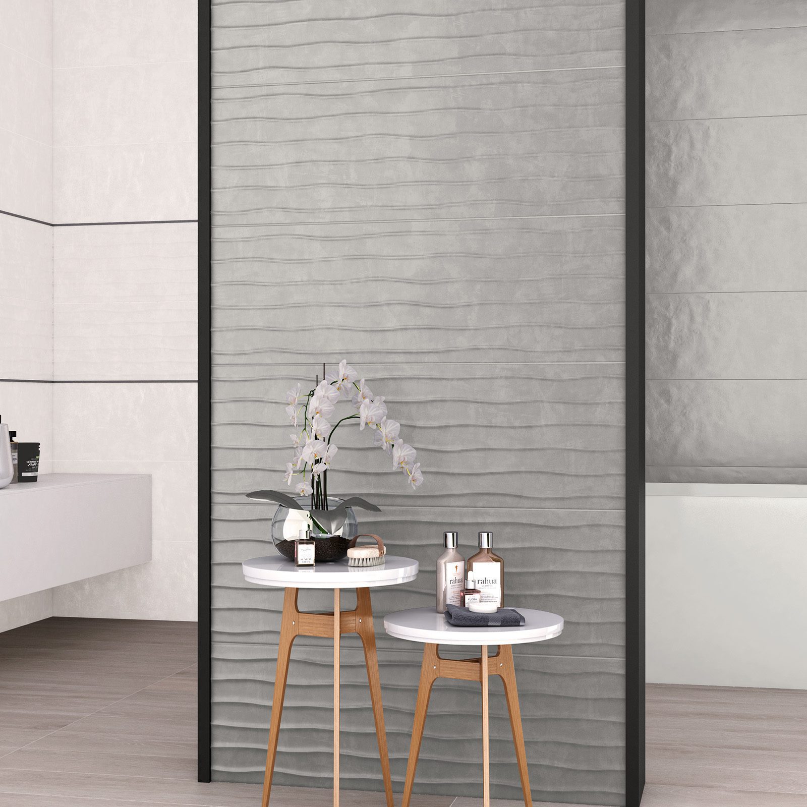 12x36 Aquarella Grey Wall Tiles: Sleek Matte Finish
